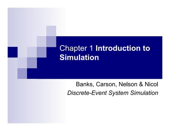 System Modeling And Simulation Introduction Ppt
