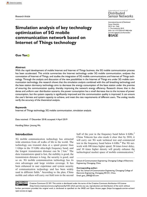 4G Technology and Its Application – An Overview | PDF