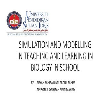 Simulation and modelling in teaching and learning in | PPT
