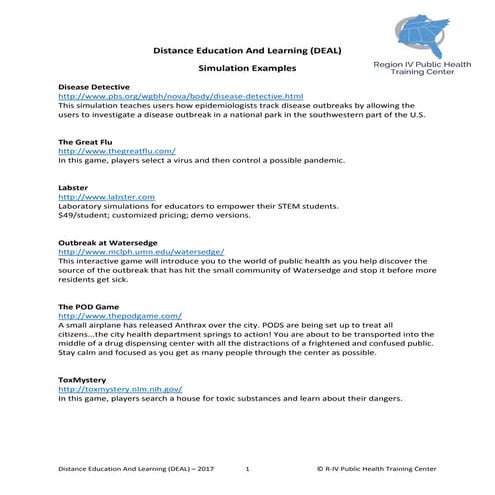 Simulation Examples | PDF | Infectious Diseases | Diseases and Conditions