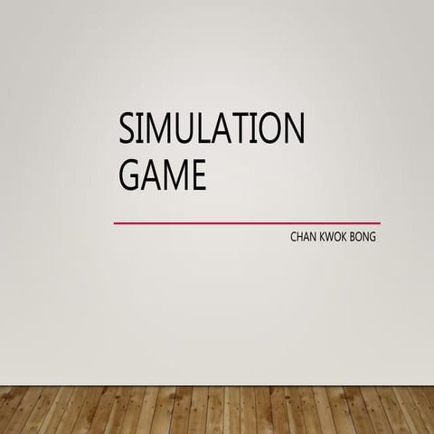 Simulation game | PPT