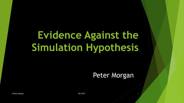 Simulation Hypothesis 2017 Ppt 9236