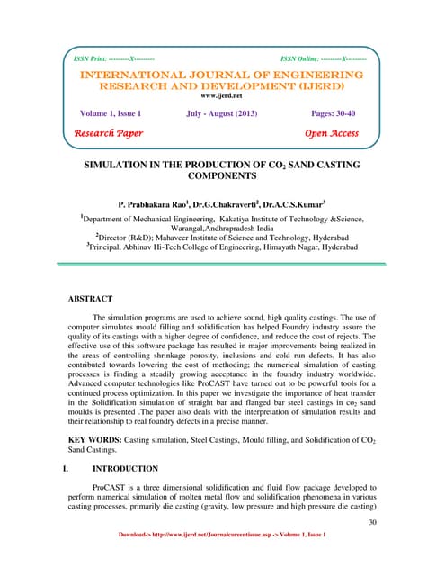 Simulation of Stir Casting Process Using Computational Fluid Dynamics | PDF
