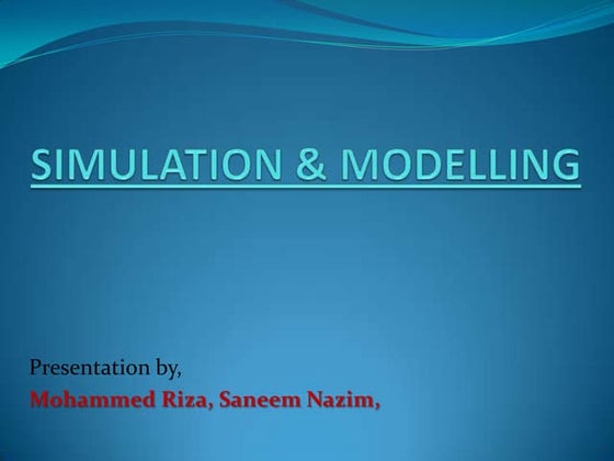 Introduction To Modeling Types Of Models Classification Of