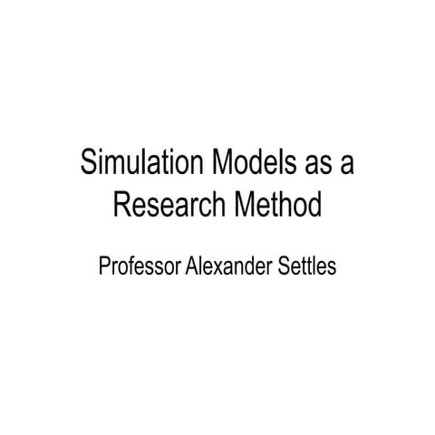 Simulation Models as a Research Method.ppt