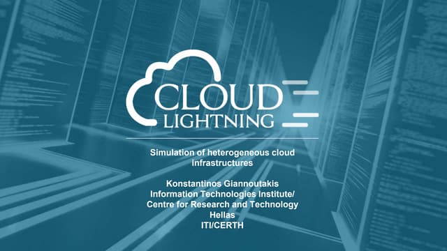 Simulation of Heterogeneous Cloud Infrastructures | PPT Simulation of Heterogeneous Cloud Infrastructures | PPT