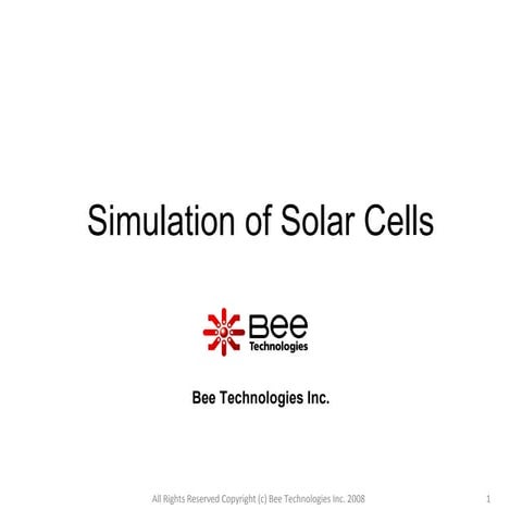 Simulation of solar cells (LTspice) | PPT