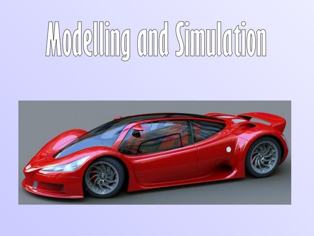 Modelling and simulation | PPTX