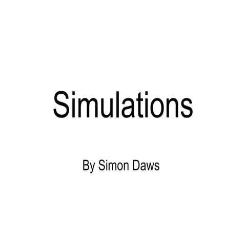 Simulations | PPT