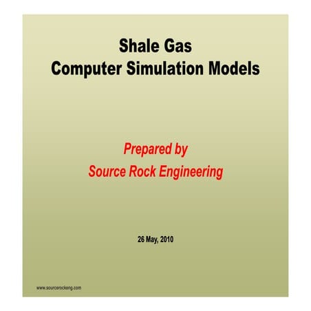 Source Rock Engineering Simulation Slides | PDF