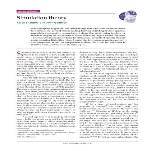 Simulation theory 510 13 ne`matov | PDF