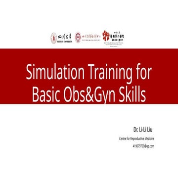 Simulation Training presentation by Sichuan university | PPTX