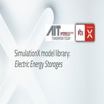 SimulationX model library: Electric Energy Storages | PDF
