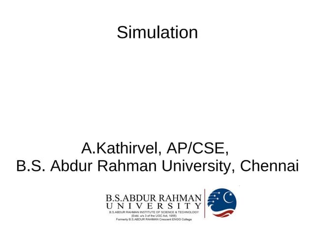 General purpose simulation System (GPSS) | PPTX
