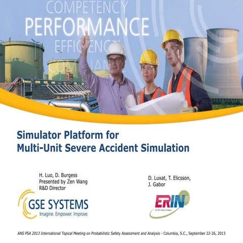 Platform for Multi-Unit Severe Accident Simulation | PPTX