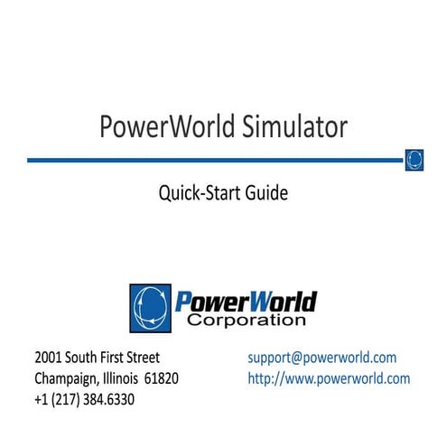 Simulator QuickStart guide for the simulation | PDF