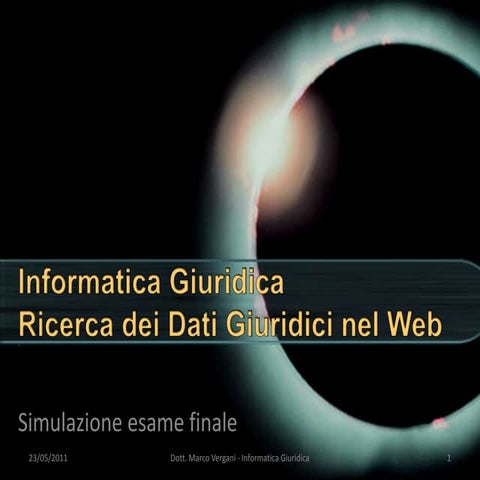 1° Simulazione Prova Finale | PPTX