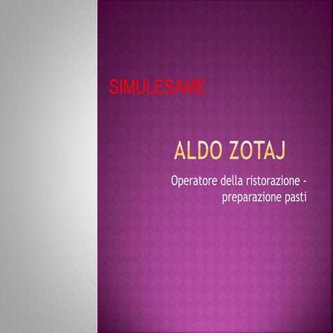 Simulesame Aldo Zotaj | PPT