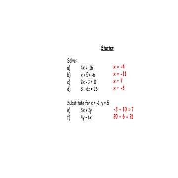 Simultaneous Equations. Powerpoint presentation | PPTX