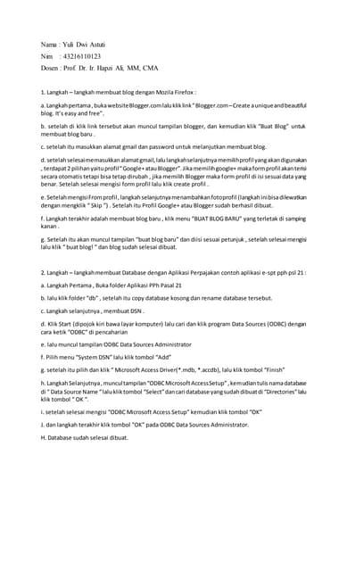 Manual Krisna (Persiapan) & E-Monitoring (RC) | PDF