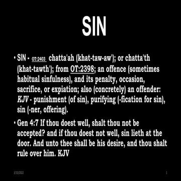 Transgression sin iniquity | PPTX