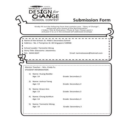 Sin eng-45 - glaucoma awareness(form) | PDF