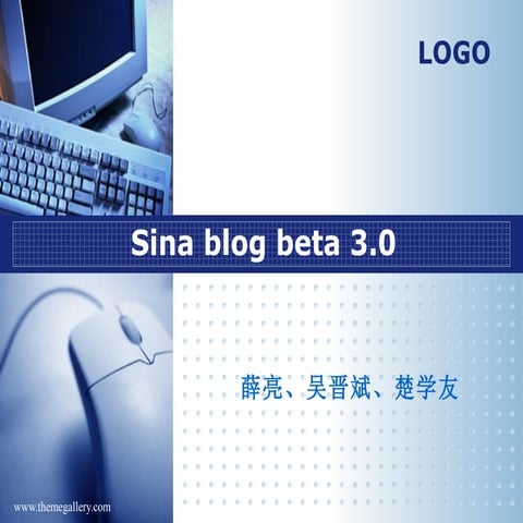Sina blog beta 3.0 | PPT | Social Networking | Internet