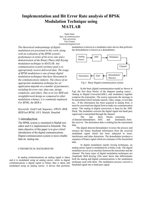 BPSK modulation using CD 4016 | PDF