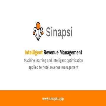 “Sinapsi - Online Machine Learning applied to Hotel Revenue Management” | PDF
