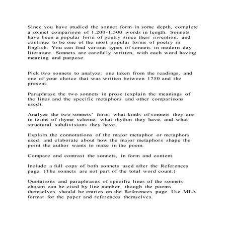 Sonnet Poem Structure William Shakespeare's Sonnet 18, One Of The Most