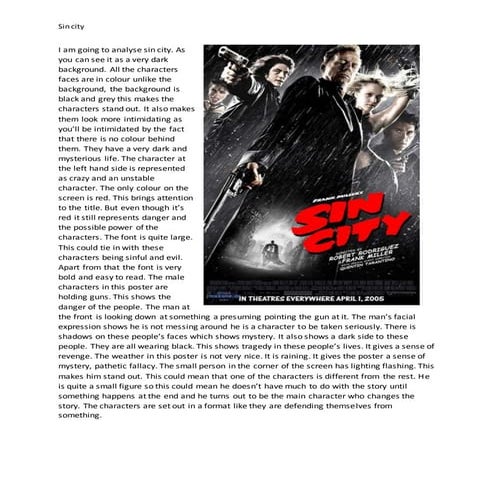 Sin city | DOCX
