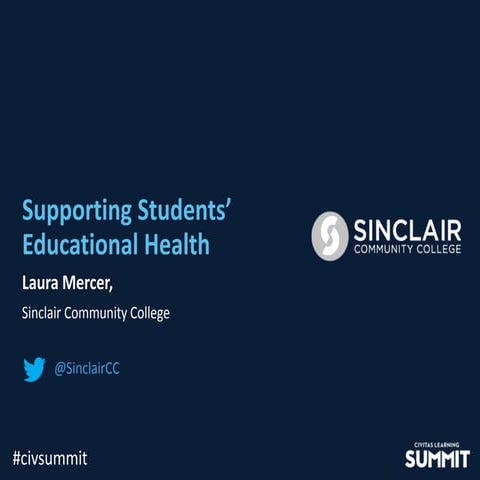 Sinclair Community College 2016 Civitas Learning Summit Presentation | PPTX