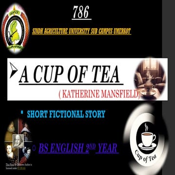 A cup of Tea complete Analysis Summary Themes character symbols ...