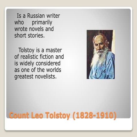 LEO TOLSTOY | PPTX