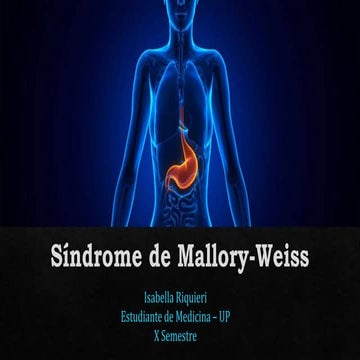 Síndrome de Mallory-Weiss | PPTX