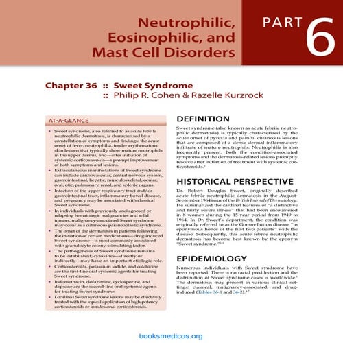 Dermatosis neutrofilicas variante síndrome sweet | PDF