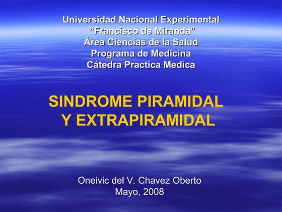Síndrome extrapiramidal | PPT