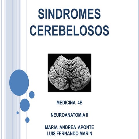 Sindromes Cerebelosos | PPTX