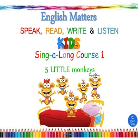 Sing along: 5 Little monkeys | PPTX