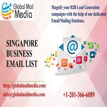 Singapore business email list | PPTX | Email | Internet