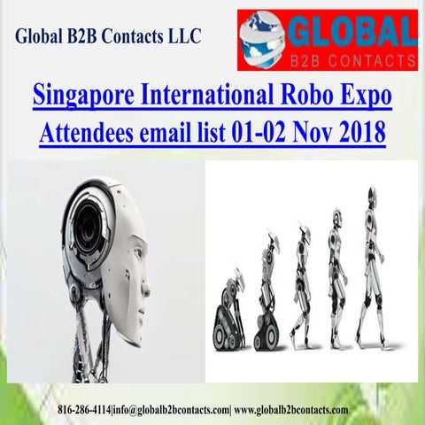 Singapore international robo expo attendees email list 01 02 nov 2018 ...