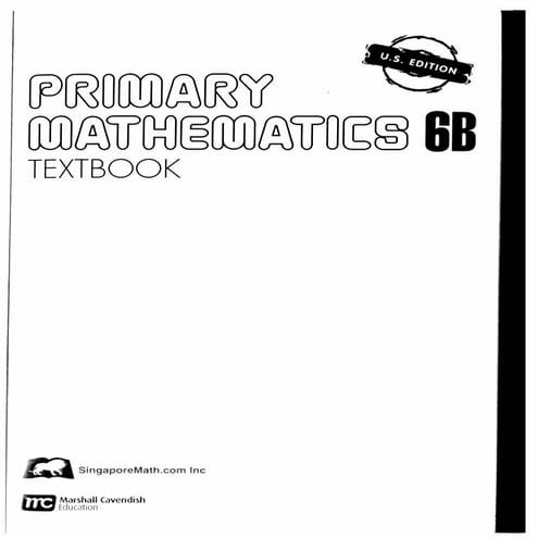 Singapore Math - 6B - Textbook | PDF