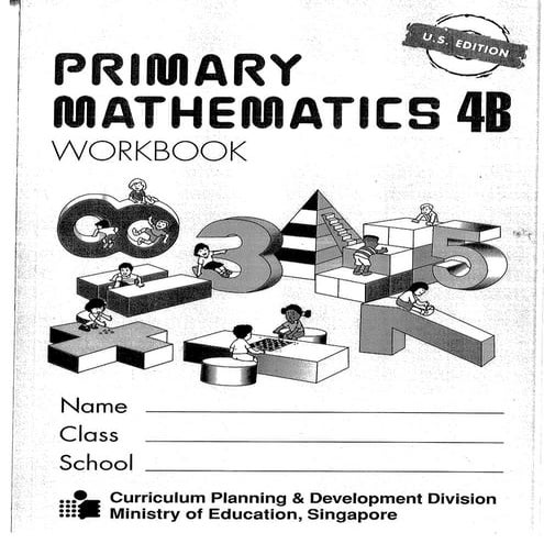 Singapore Math - 4B - Workbook | PDF