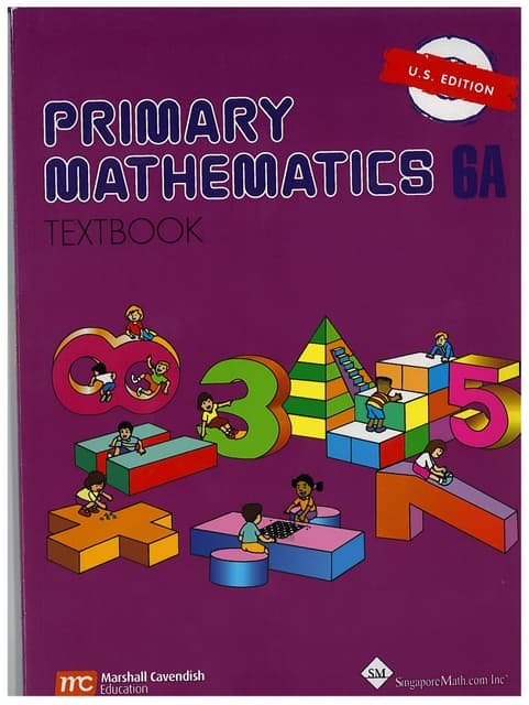 Singapore Math - 6B - Answer Key | PDF