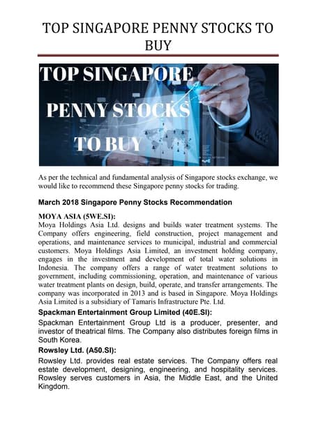 Singapore penny stocks | PDF Singapore penny stocks | PDF