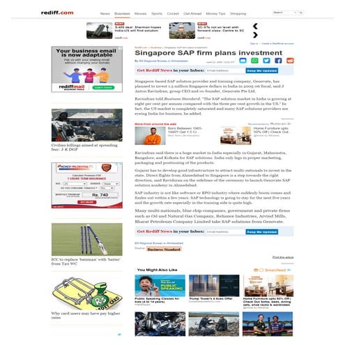 Singapore SAP firm plans investment | PDF