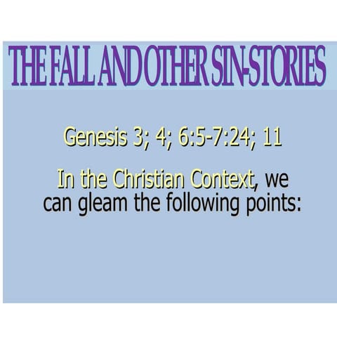 The Doctrine of Sin | PPTX