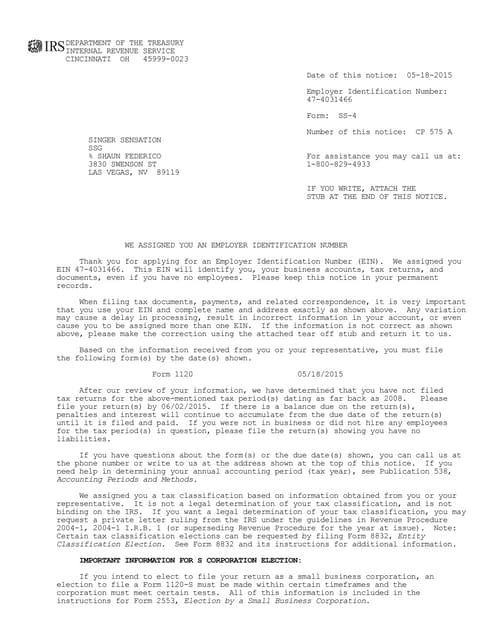 Cp575 Notice 1291124000505[1] | PDF