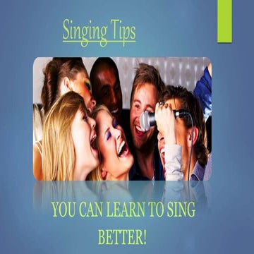How To Sing | PPTX