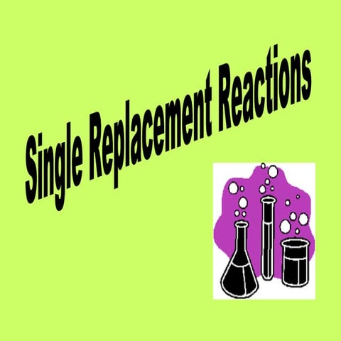 Single Replacement Reactions | PPT